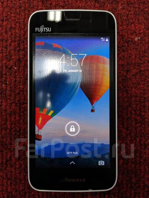 Смартфон Fujitsu Arrows M01 White, Made in Japan, новый, торги с рубля, 4.50", моноблок, белый ...