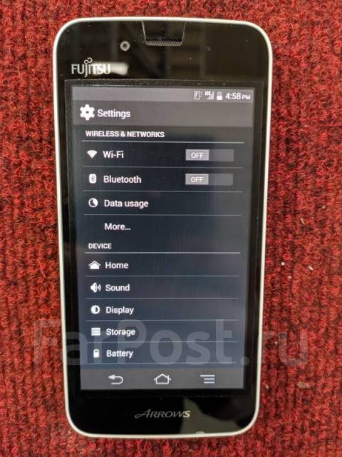 Смартфон Fujitsu Arrows M01 White, Made in Japan, новый, торги с рубля, 4.50", моноблок, белый ...