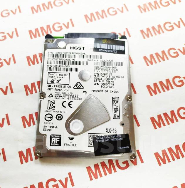 Жесткий диск Hitachi Z7K500 (500Gb) (HTS725050A7E630), 2.5 дюйма, 500 ...
