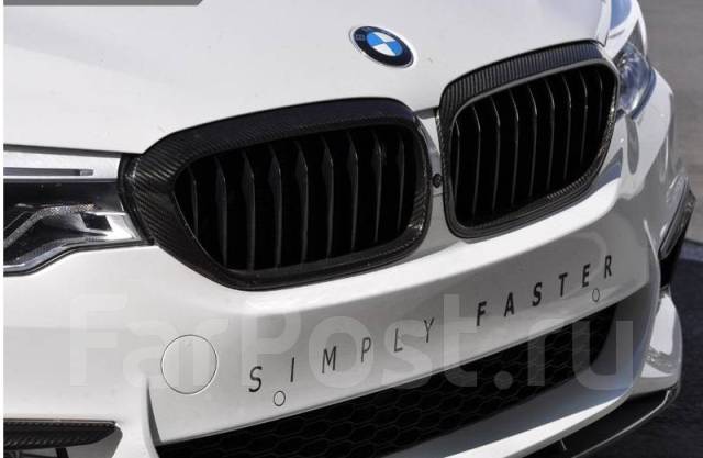 Карбоновая решетка радиатора ноздри для BMW G30 M - GT и тюнинг в Москве