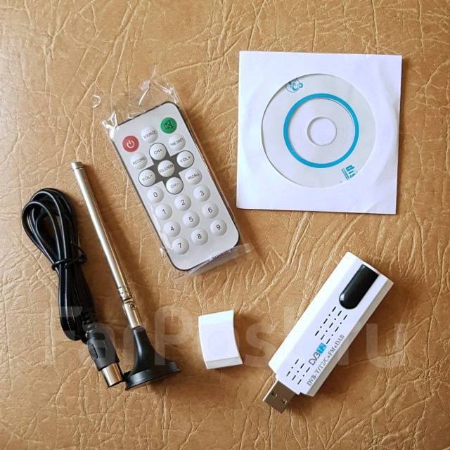 USB ресивер (тюнер, приставка) для цифрового и кабельного ТВ (DVB-T2 ...