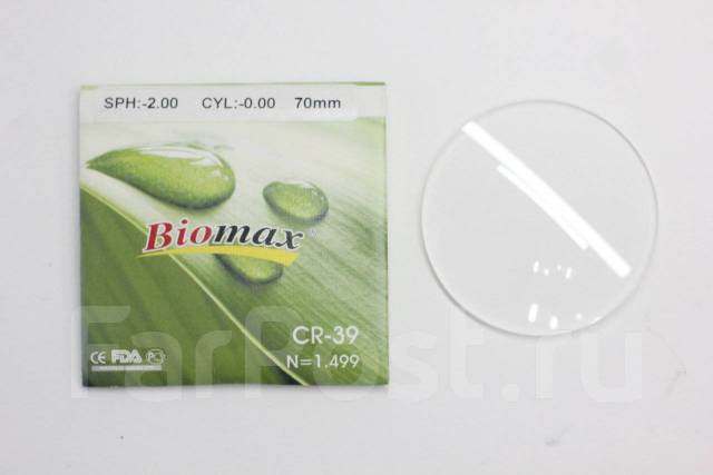 Линза очковая полимерная Biomax, новый, в наличии. Цена: 400₽ во ...