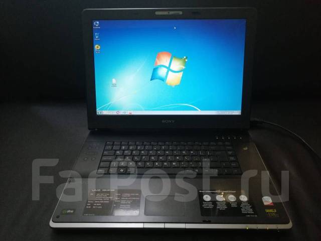 Красивый большой офисный ноутбук Sony Vaio PCG-8112P, 17.1", 250 Гб ...