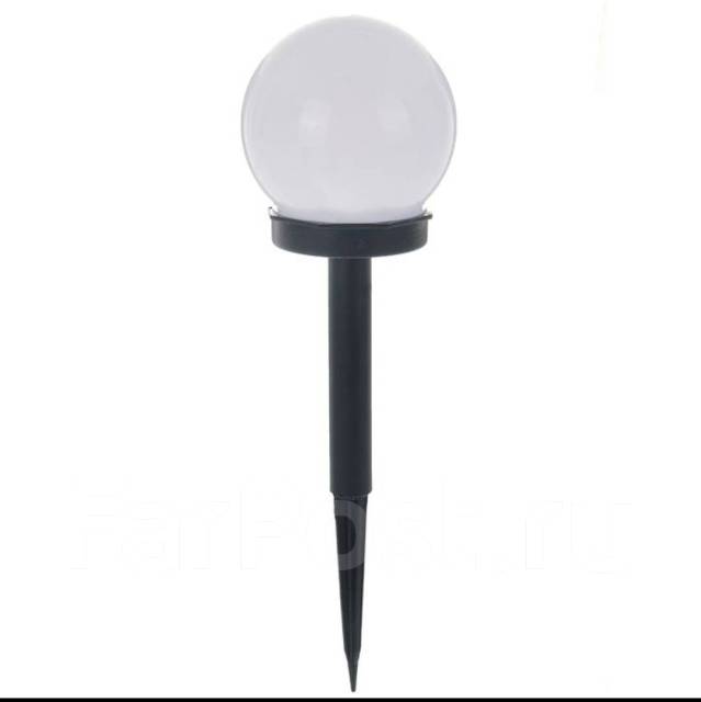 Фонарь садовый на солнечной батарее Шар малый 34 см D 10 см 1 Led