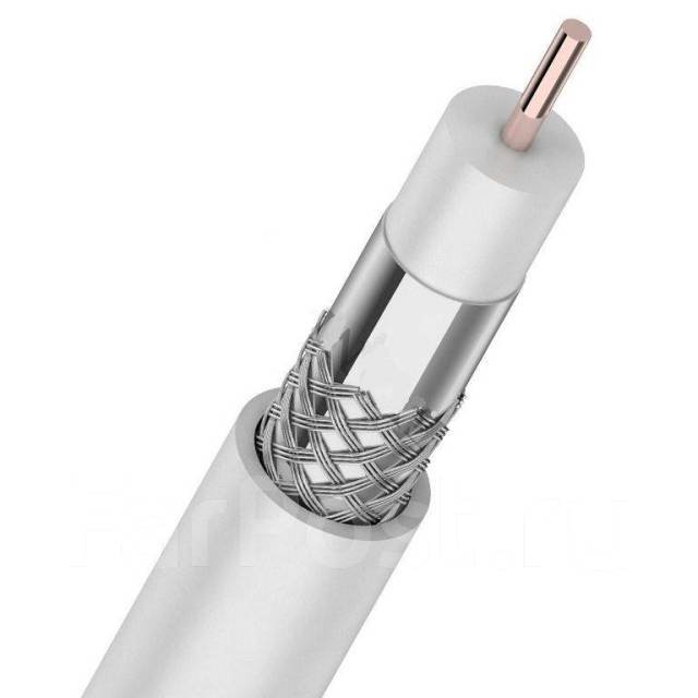 Кабель телевизионный RG-6 (РК-75), новый, в наличии. Цена: 20₽ в Уссурийске