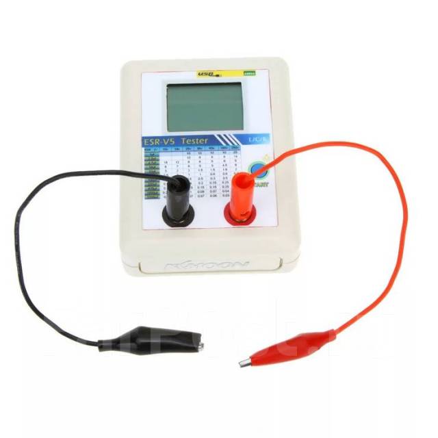 Тестер ESR v5 для проверки конденсаторов на емкость и сопротивление ...