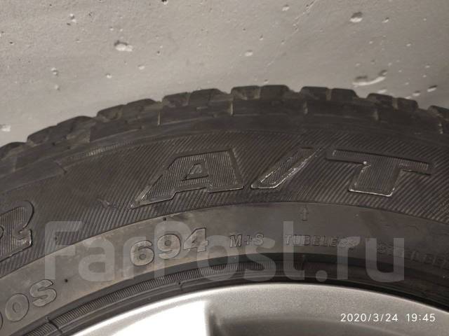 Колеса резина Bridgestone Dueler A/T + литье Nissan Нисан оригинал 16 ...