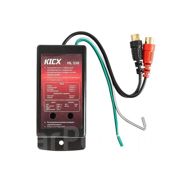 Преобразователь RCA линейных выходов Kicx HL 330 Динамика Авто ...