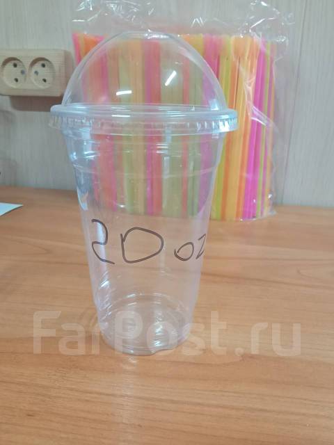 Пластиковый стакан для лимонада, новый, в наличии. Цена: 120₽ во ...