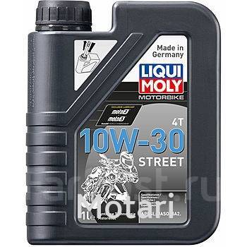 Масло Liqui Moly Motorbike 4T Street 10W-30 НС-синт. 1L, 4-тактный, в ...