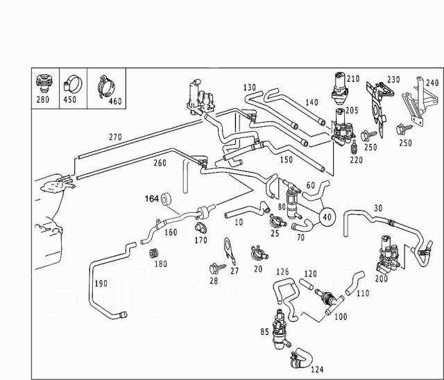 Трубка системы отопления салона Mercedes A2208320115 купить в ...