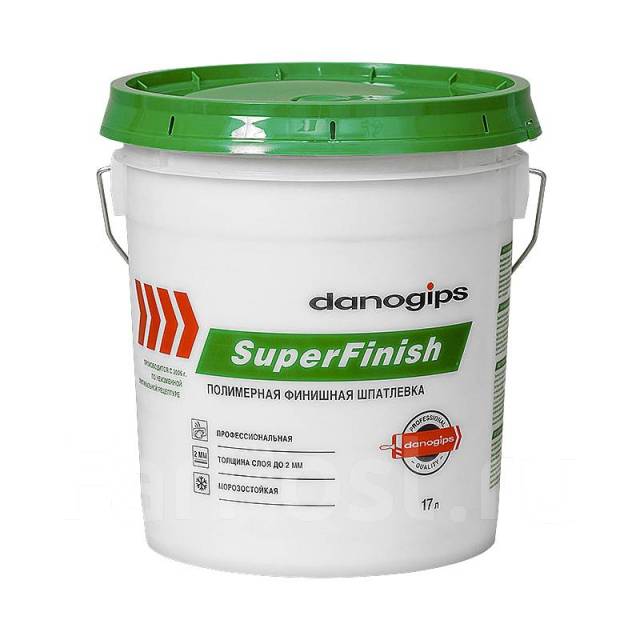 Шпатлевка для внутр работ финишная Danogips SuperFinish 15л/24 кг ...