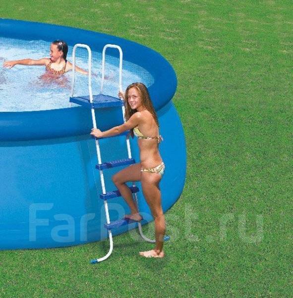 Лестница для бассейна 132 см Intex, новый, под заказ во Владивостоке