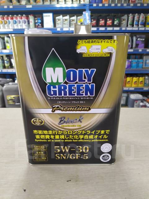 Моторное масло Moly Green Premium 5W30 SP/GF-6ACF 4L, синтетическое, 4 ...