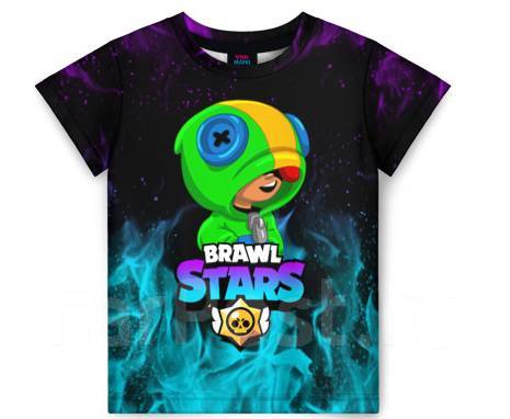 Детская футболка 3D «Brawl Stars LEON», рост: 146-152, для всех, лето ...