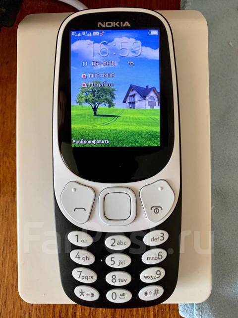 Nokia 3310 Dual Sim 2 40 моноблок черный 3g Dual Sim Кнопочный
