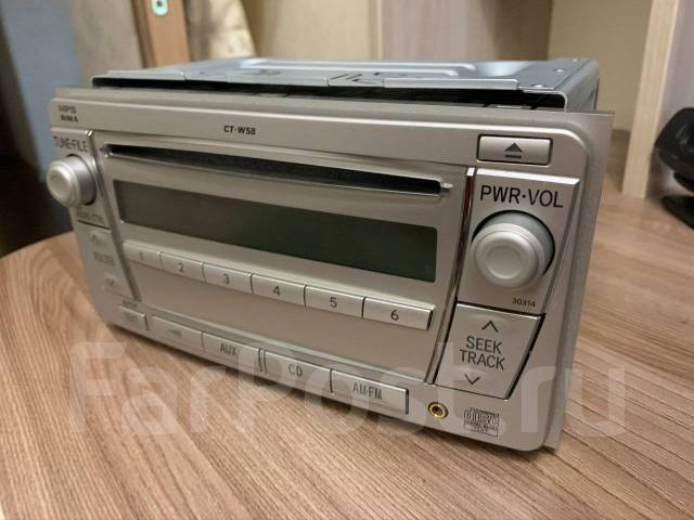 Магнитола Toyota CT-W58, 2 DIN — 178x100 мм, б/у, в наличии. Цена: 500 ...