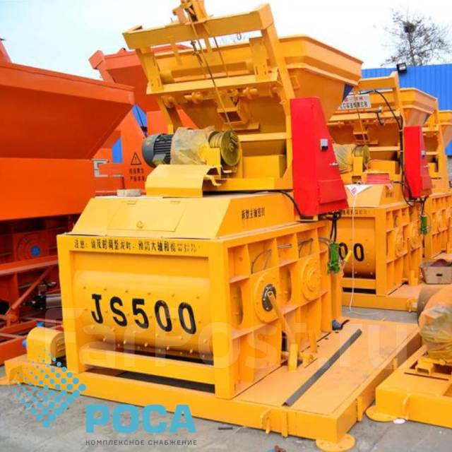Стационарная самозагружающаяся бетономешалка JS 500, новый, в наличии ...