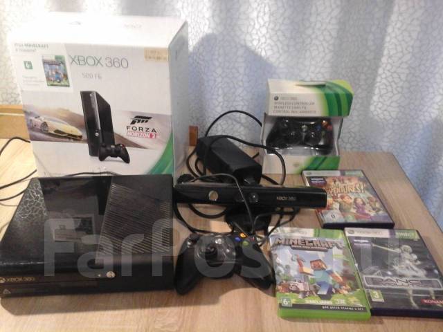 XBOX 360 500Гб. 1 Пульт. Кинект. ИГРЫ, б/у, в наличии. Цена: 13 500₽ во ...