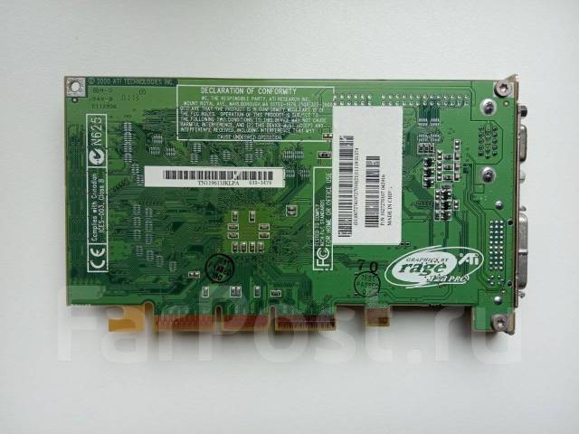 ATi Rage 128 Pro MAC, б/у, в наличии во Владивостоке