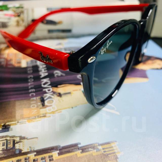Очки солнцезащитные RayBan RB 844-56-18-139 C1 (красные душки), для ...