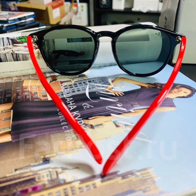Очки солнцезащитные RayBan RB 844-56-18-139 C1 (красные душки), для ...