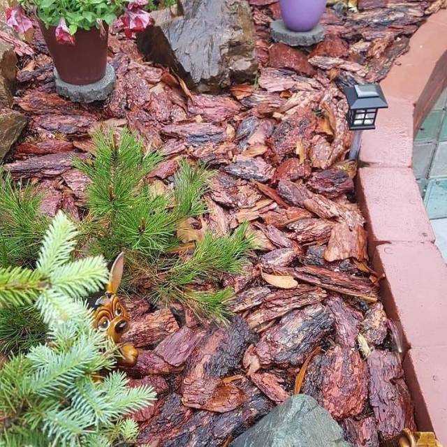 Кора лиственницы отборная фр 6-12см мульча 60 л, новый, в наличии. Цена ...