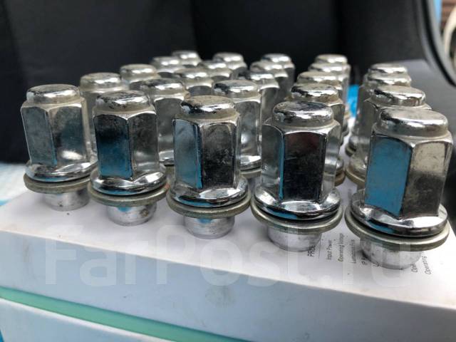 Комплект гаек Toyota Prado LC100/200 Lexus GX LX с шайбой, б/у, в ...