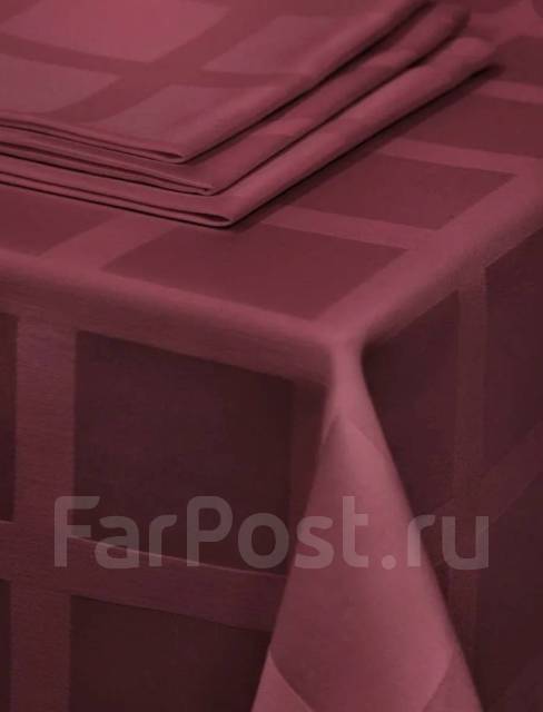 Ткань Журавинка для скатерти шр155см бордо с проп-ткой от Нить Ариадны ...