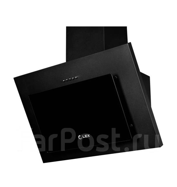 Наклонная Вытяжка для кухни 50 см LEX MIKA 500 Black настенного монтажа ...