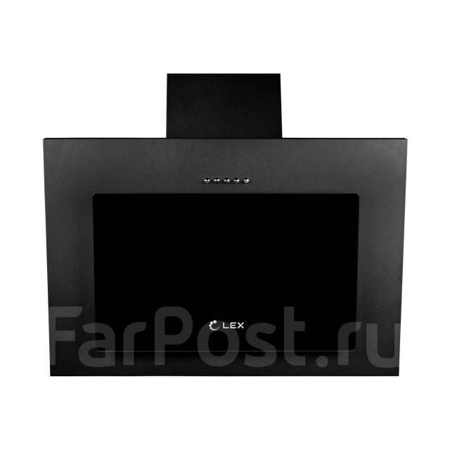 Наклонная Вытяжка для кухни 50 см LEX MIKA 500 Black настенного монтажа ...