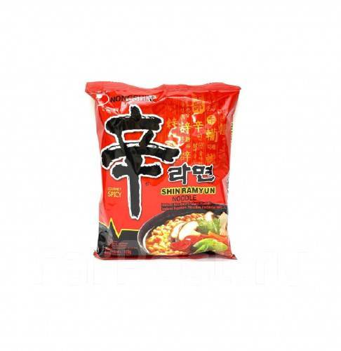 Nongshim Лапша Шин рамен острая Shin Ramyun, 120 гр ТЦ Искра - Продукты ...