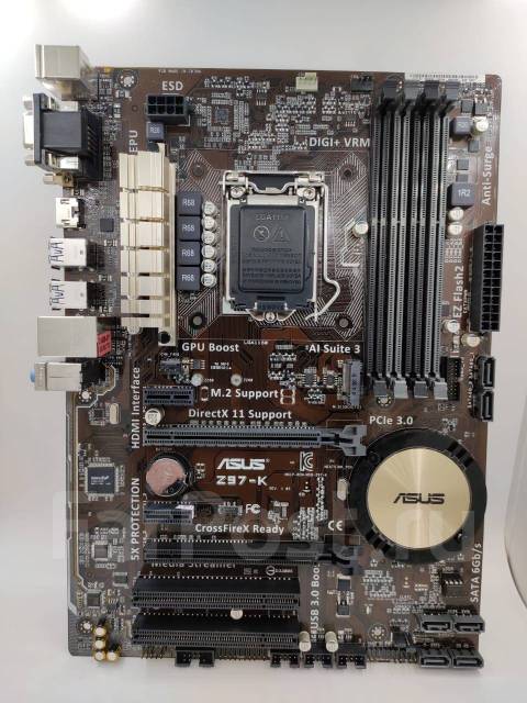 Материнская плата ASUS Z97-K (LGA1150), новый, в наличии. Цена: 7 300 ...