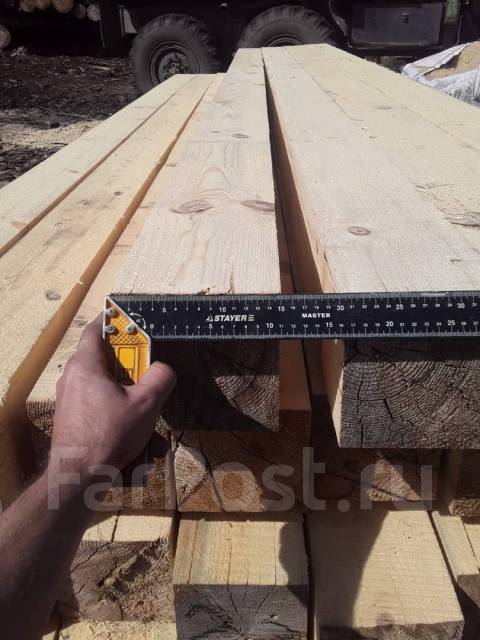 Брус 150х150х4000, в наличии. Цена: 15 000₽ в Хабаровске
