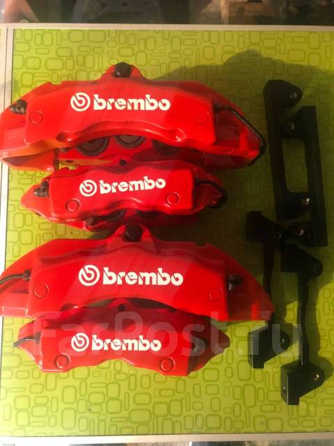 Тормозные суппорта Brembo 6pot + 4pot на Subaru. Brembo ok! купить в ...