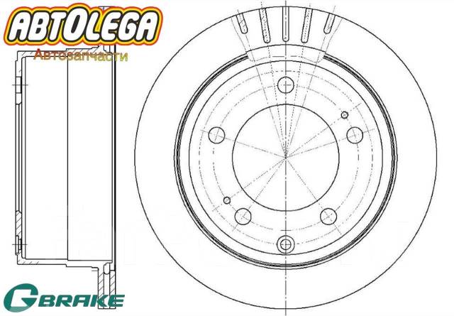 Диск тормозной задний G-brake Toyota LAND Cruiser 70 93- купить во ...
