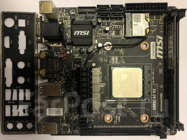 Материнская плата MSI A88XI AC V2 + CPU + RAM + Кулер FM2+/FM2 - Материнские платы во Владивостоке