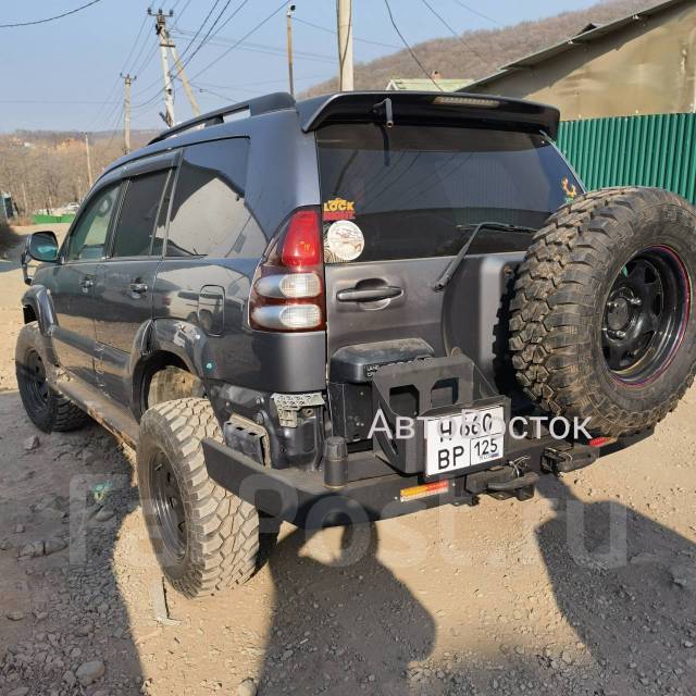 Бампер задний усиленный металлический Toyota Land Cruser Prado J120 ...
