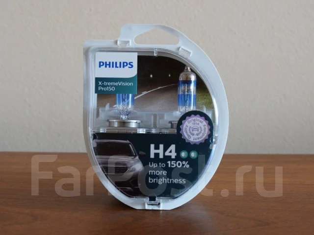 Комплект ламп Philips X-treme Vision Pro150% H4 3600K (2 шт. ) Новинка ...