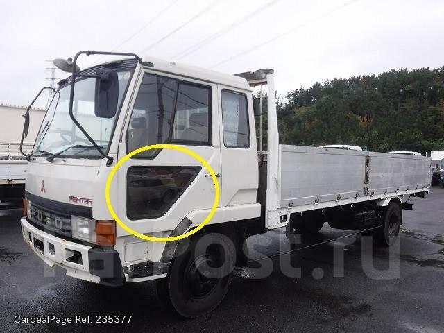 Стекло боковое Mitsubishi FUSO Fighter 1988-(FK40/50) левое нижнее ...