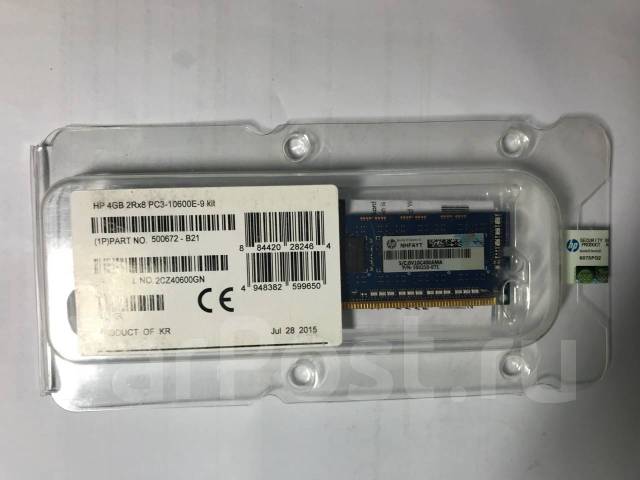 Серверная оперативная память HPE 4GB DDR3 ECC, 500210-071/500672-B21, 4 гб, новый, в наличии ...