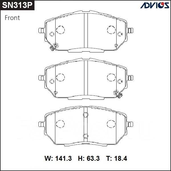 Колодки перед. Advics Toyota CH-R NGX10/NGX50/ZGX50 Corolla #E21 купить ...
