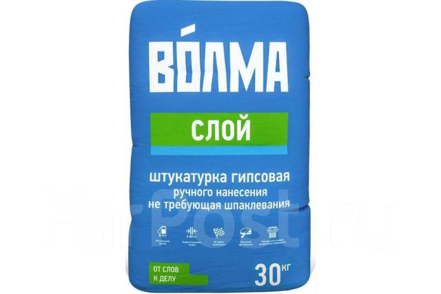 Штукатурка гипсовая Волма СЛОЙ 30кг, в наличии. Цена: 640₽ во Владивостоке