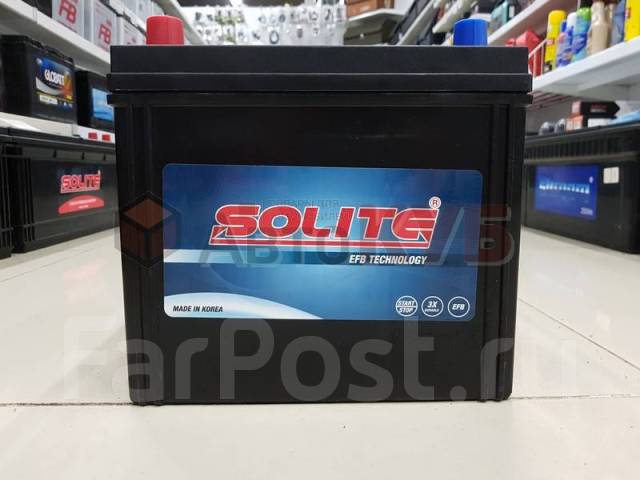 Аккумулятор Solite EFB Q-85R 70А/ч 730А (Start Stop), прямая (правое), 70 А.ч. корея, новый, под ...