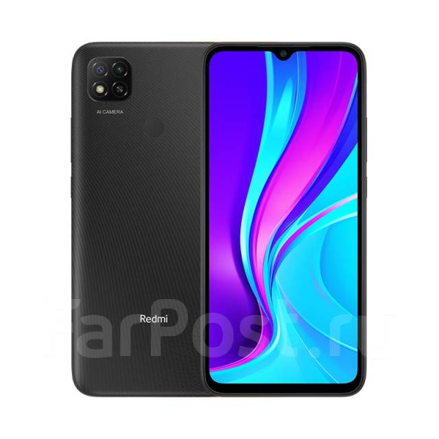 Xiaomi Redmi 9C 2Gb/32Gb Black. NFC. iMarket, 32 гб, 6.53", моноблок ...
