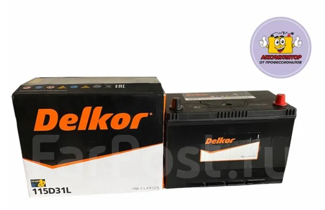 Аккумулятор Delkor Japan 115D31L (100А/ч, 800А), кальциевый, обратная ...