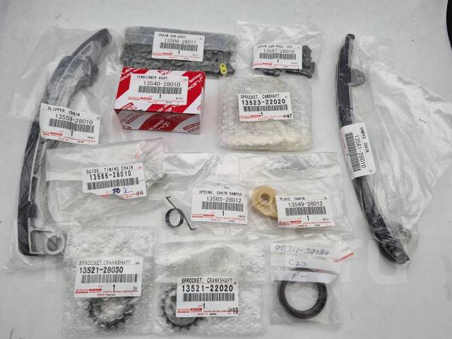 Комплект ГРМ Toyota 13506-28011 1AZ 2AZ Оригинал (полный с 2мя цепями ...