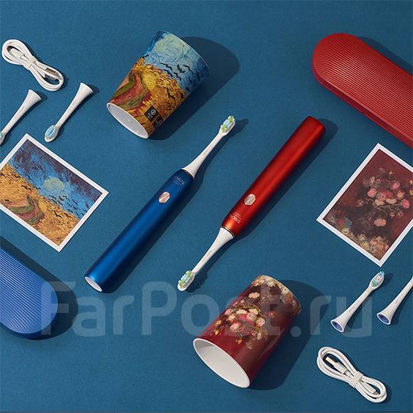 Зубная щетка X3U Soocas & Van Gogh Museum Design Red! Гарантия MiSota ...