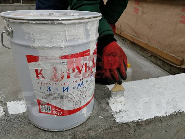 Жидкая керамическая теплоизоляция - Корунд Зима 20 литров теплокраска ...