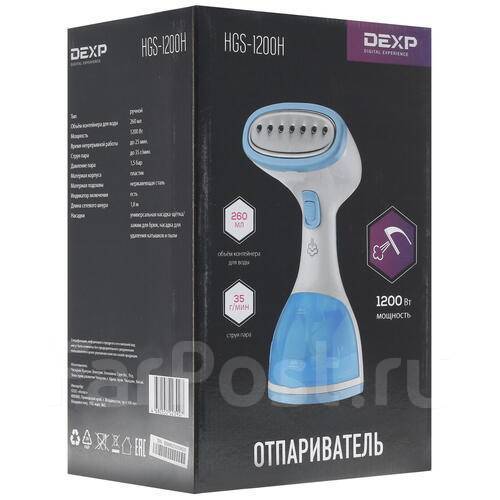Отпариватель DEXP HGS-1200H, новый, в наличии. Цена: 2 850₽ во Владивостоке